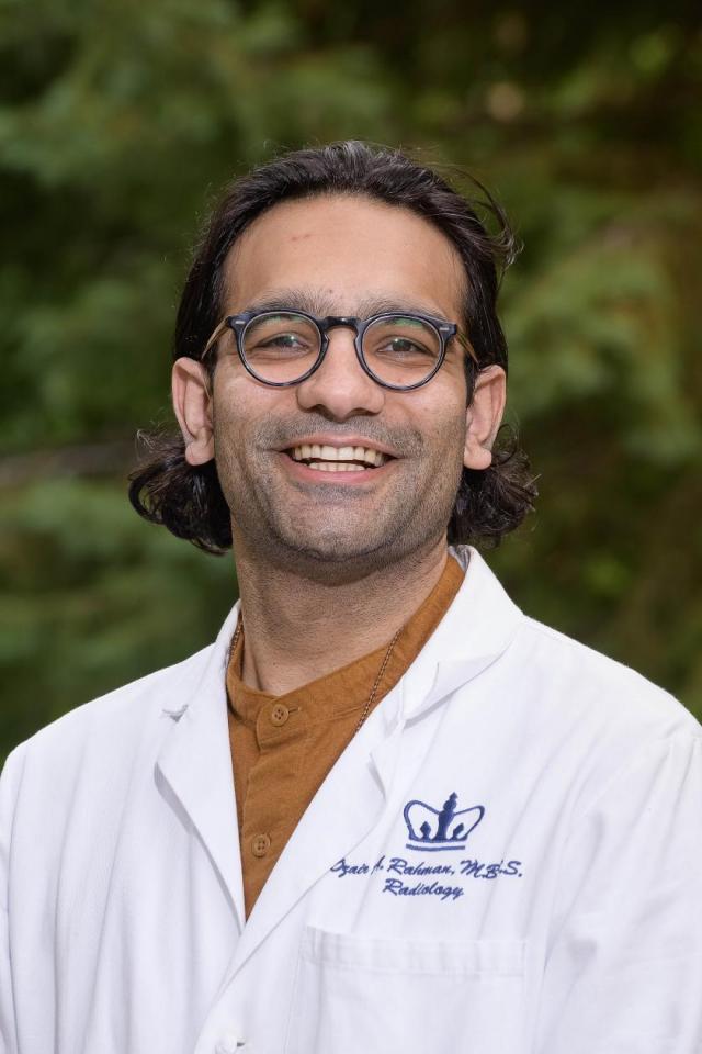 Ozair Rahman, MD, Fourth-Year Radiology Resident | Columbia Department ...